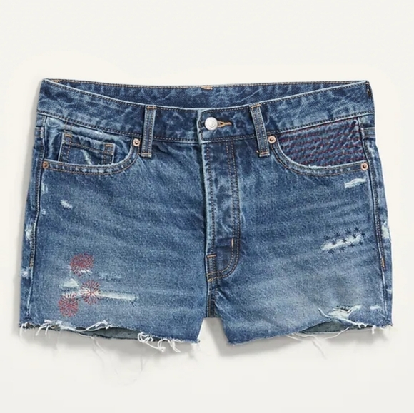 Old Navy | Shorts | Nwot Highwaisted Denium Blue Jeans Shorts Size 4 ...